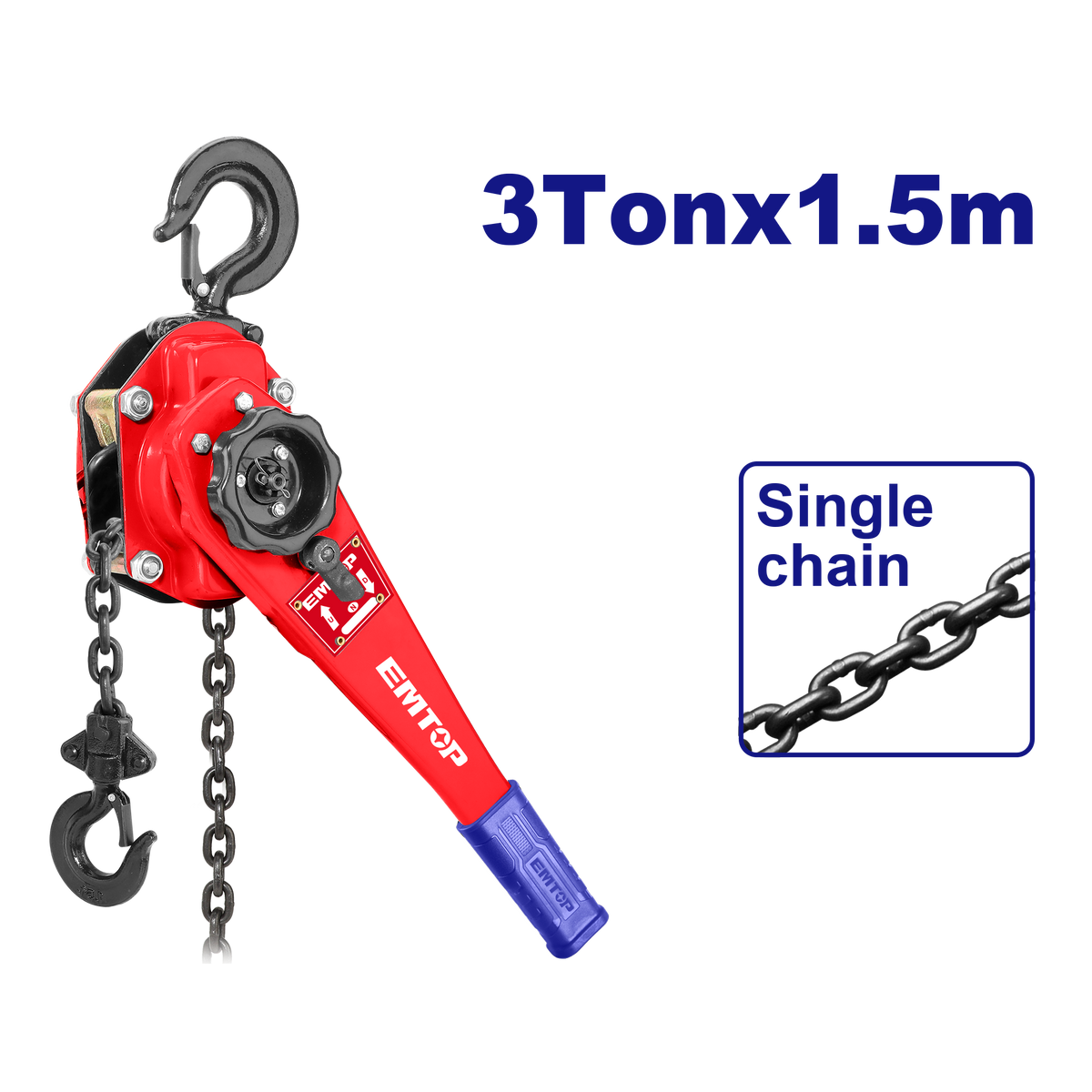 Tecle de palanca de 3 toneladas– EMTOP, ventas al por mayor y al detal