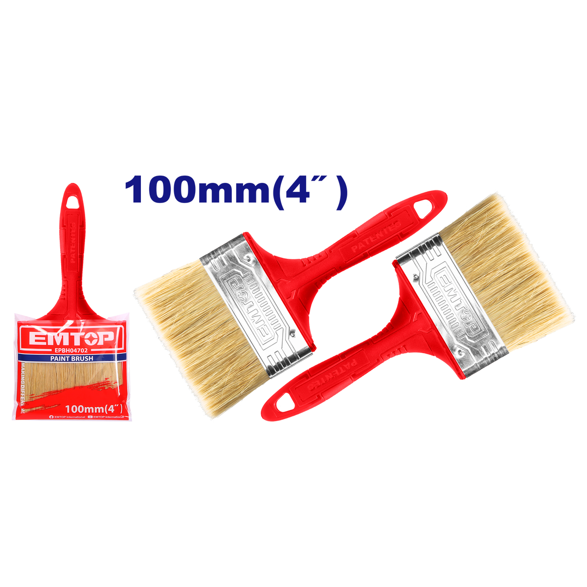Brocha de 4”– EMTOP, ventas al por mayor y al detal